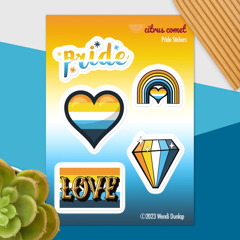 Aro/aroace Sticker Sheets - Etsy