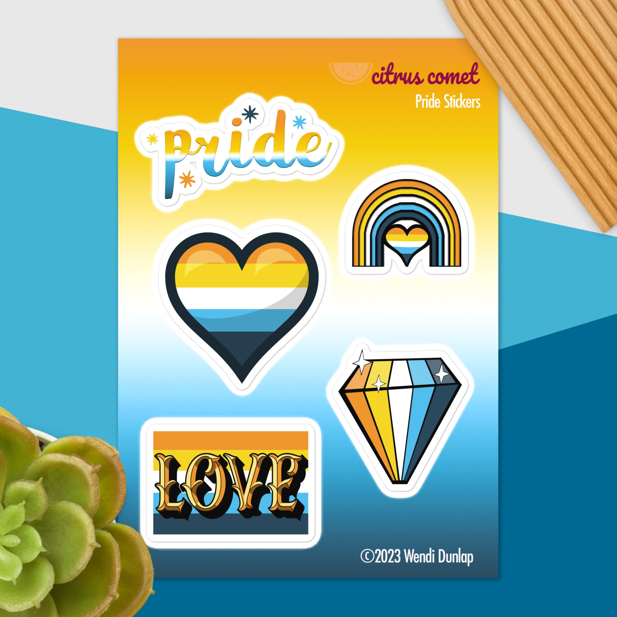 Aro/aroace Sticker Sheets - Etsy