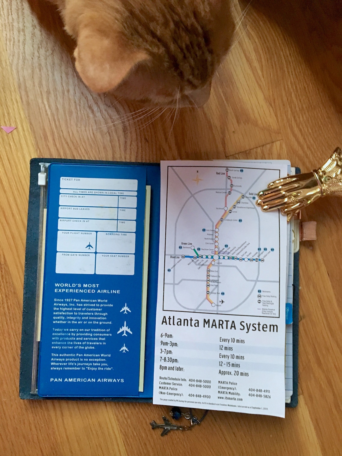 Atlanta MARTA Train System Map for Travelers Notebooks | Printable ...