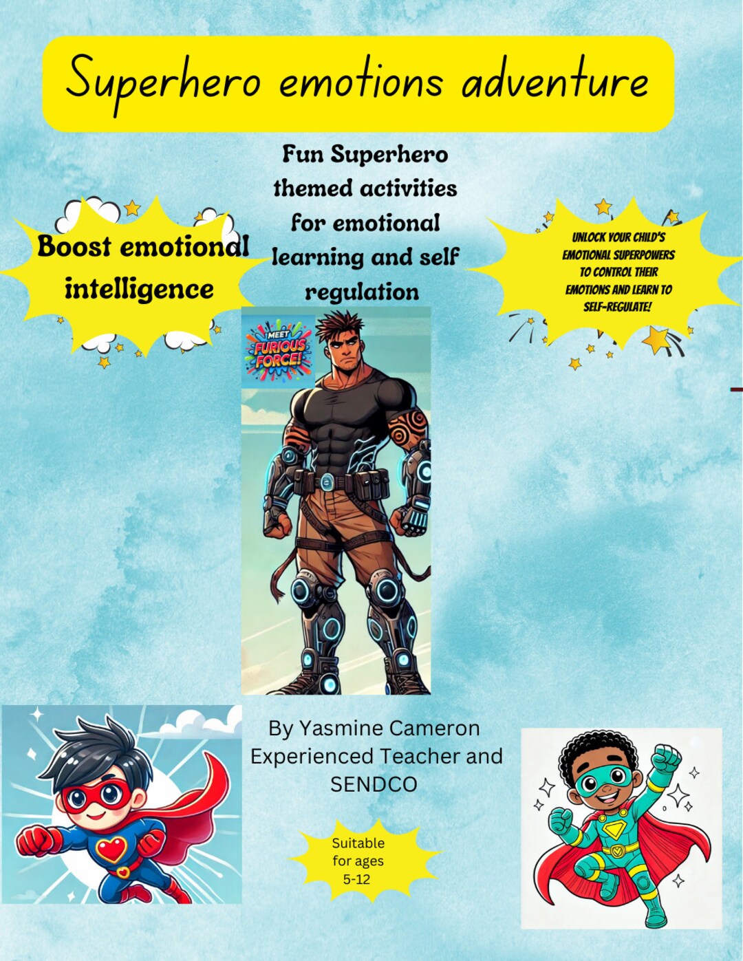 Superhero Emotions Adventure Workbook - Etsy