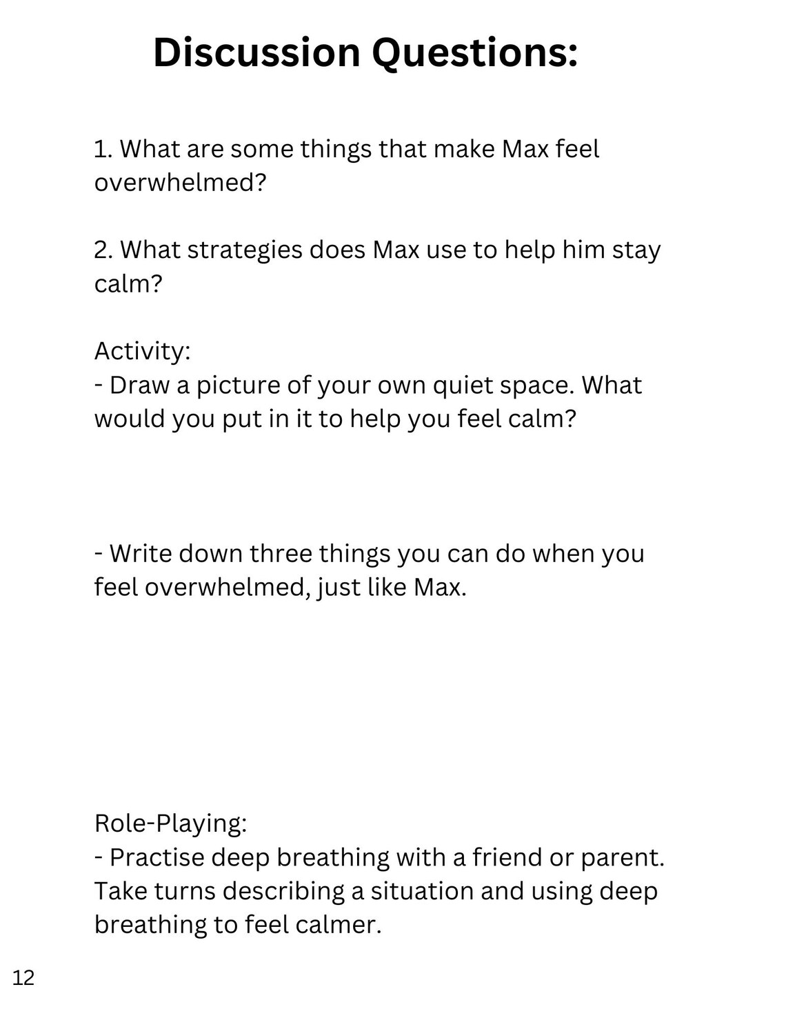 Max and Sensory Overload – Social Story - Etsy