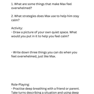 Max and Sensory Overload – Social Story - Etsy