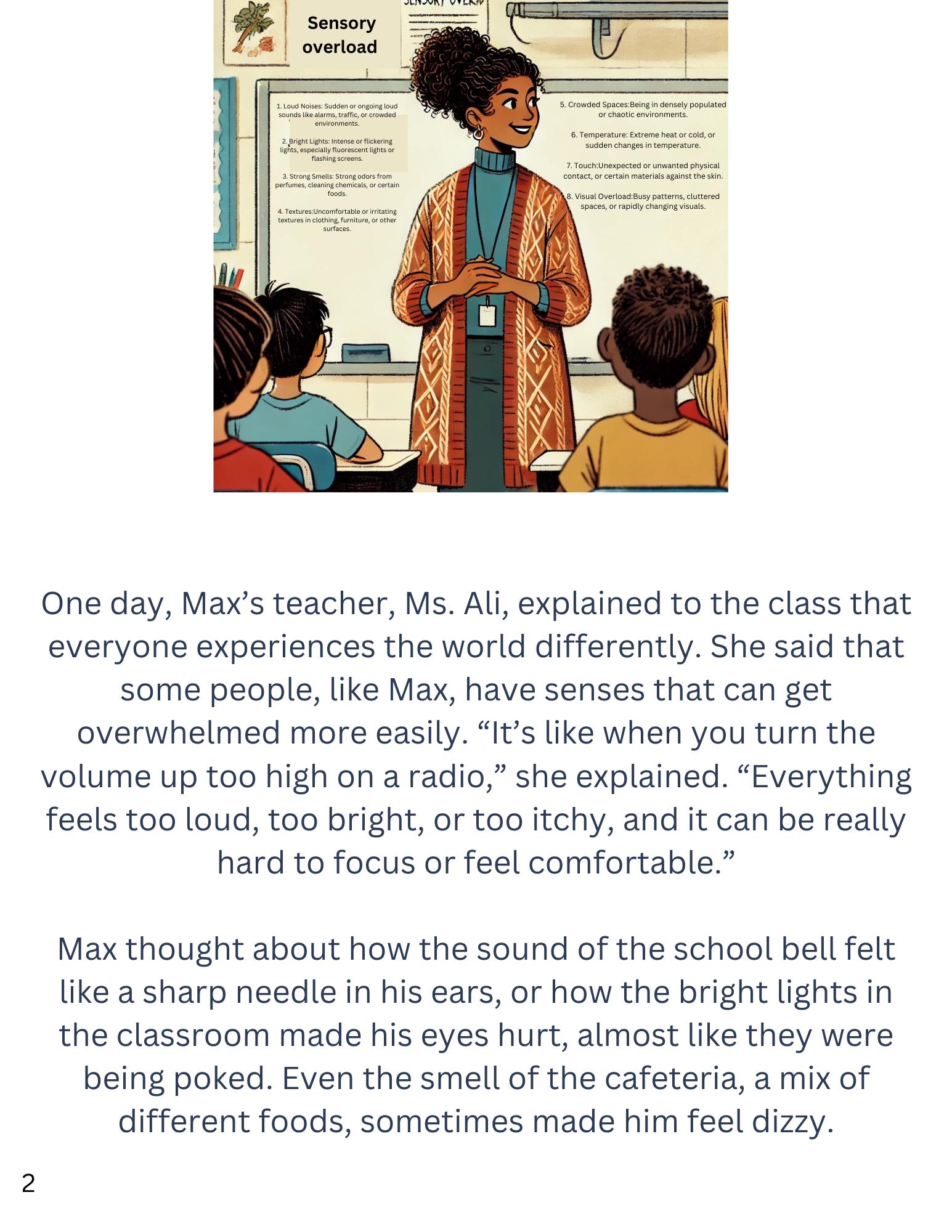 Max and Sensory Overload – Social Story - Etsy