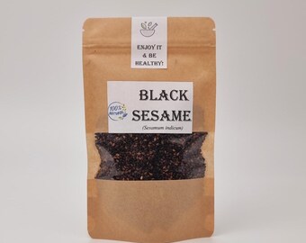 Natural Black Sesame Seed | Sesamum Indicum | Sesame Cullinary Herb ...