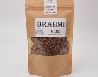 Brahmi Dried Herb Bacopa Monnieri Natural Herbal Tea Brain Booster for ...