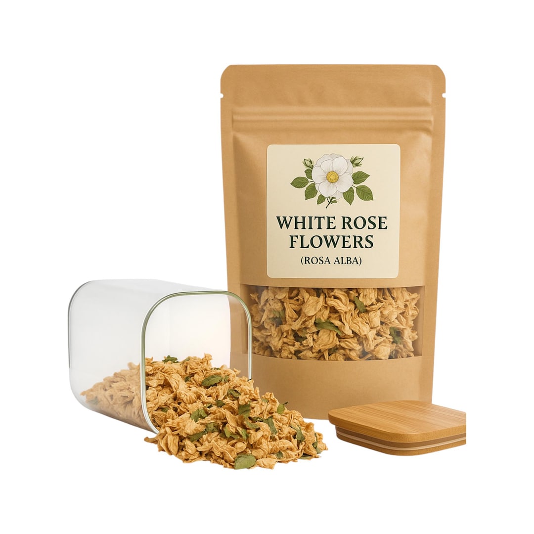 White Rose Buds & Petals | Dried White Rose Flowers | White Rose of ...