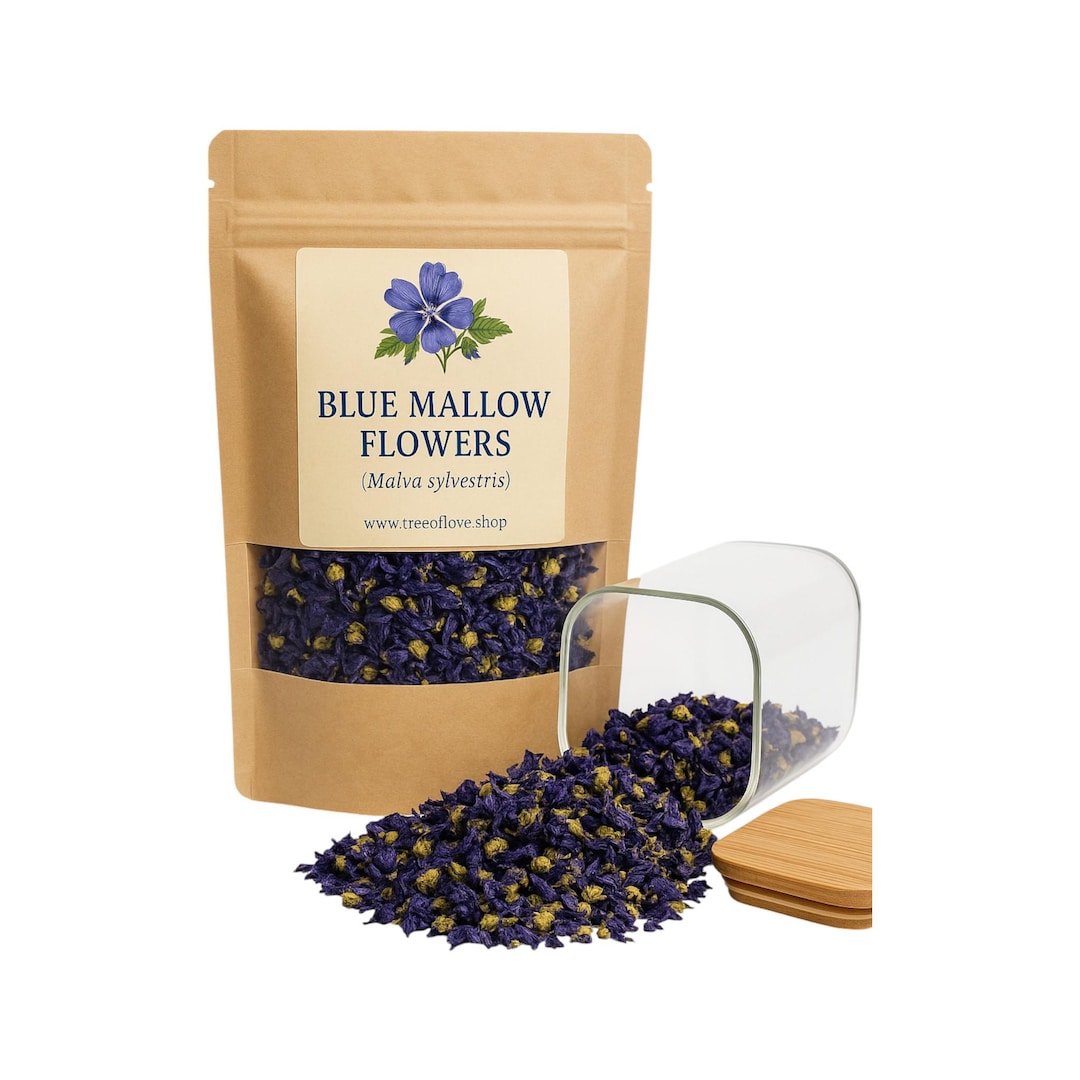 Blue Mallow Flowers | Tea | Malva Sylvestris| Herbal | Loose | Herb ...