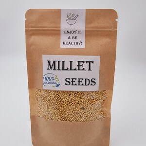 Organic Millet Seeds | Hulled Millet Seeds| Herbal | Loose | Herb ...