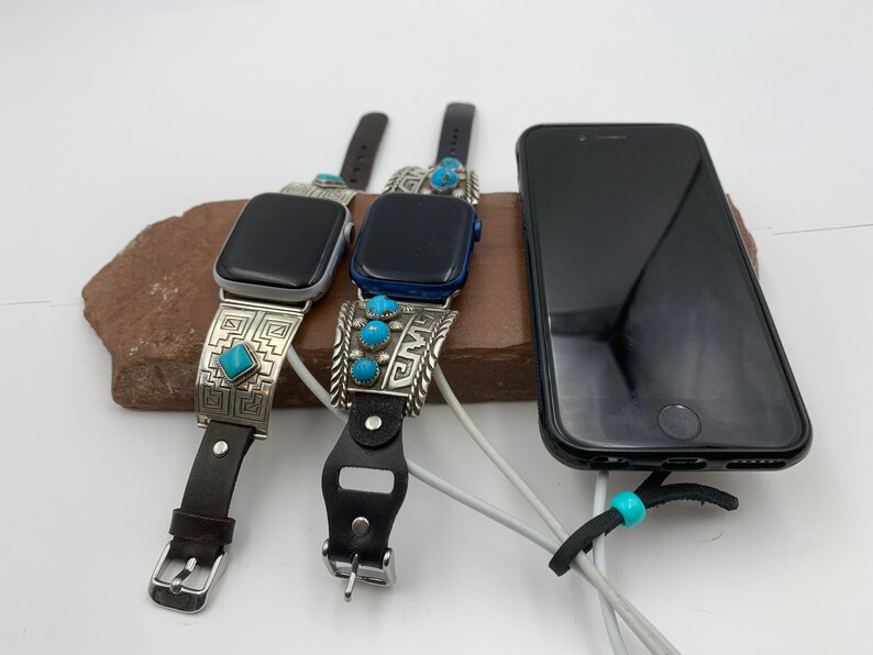 Native American Apple WATCH and iPhone Charging Stone (JT51) - Etsy