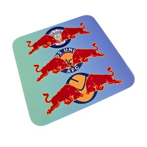 Leeds United Redbull Logo Coaster LUFC - Etsy UK