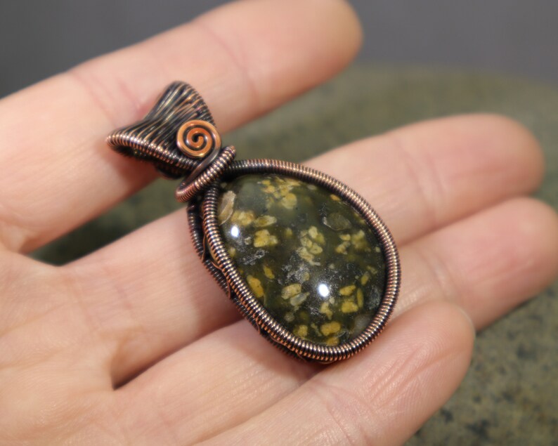 Green Jasper Pendant: Natural Washington State Jasper Gemstone - Etsy