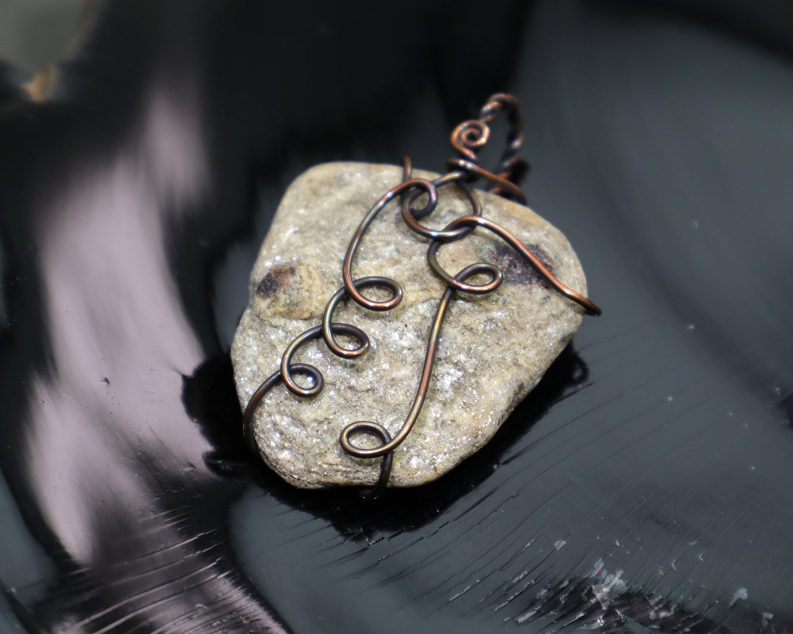 Mica Schist Pendant: Phyllite Metamorphic Rock Rockhound | Etsy