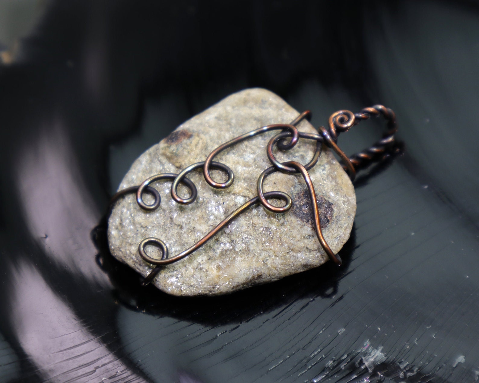 Mica Schist Pendant: Phyllite Metamorphic Rock Rockhound | Etsy