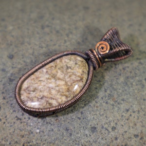 Jasper Wire Weave Pendant: Washington State Jasper Gemstone - Etsy