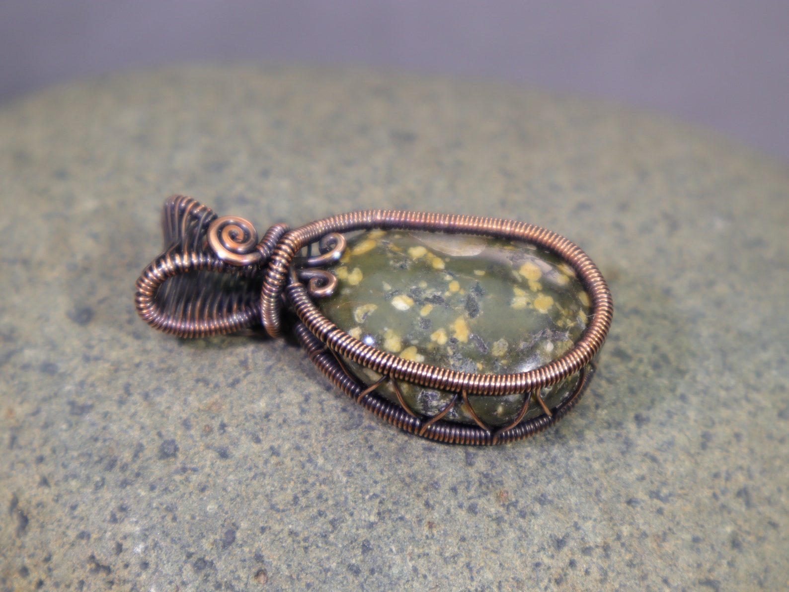 Green Jasper Pendant: Natural Washington State Jasper Gemstone - Etsy