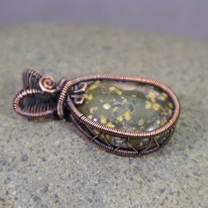 Green Jasper Pendant: Natural Washington State Jasper Gemstone Wire ...