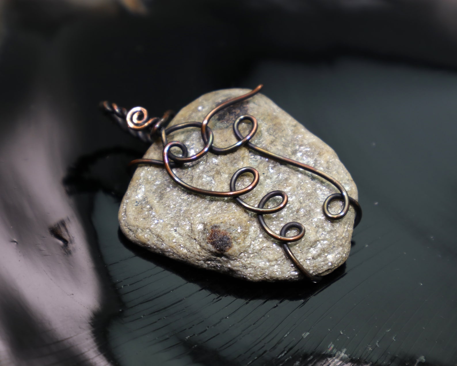 Mica Schist Pendant: Phyllite Metamorphic Rock Rockhound | Etsy