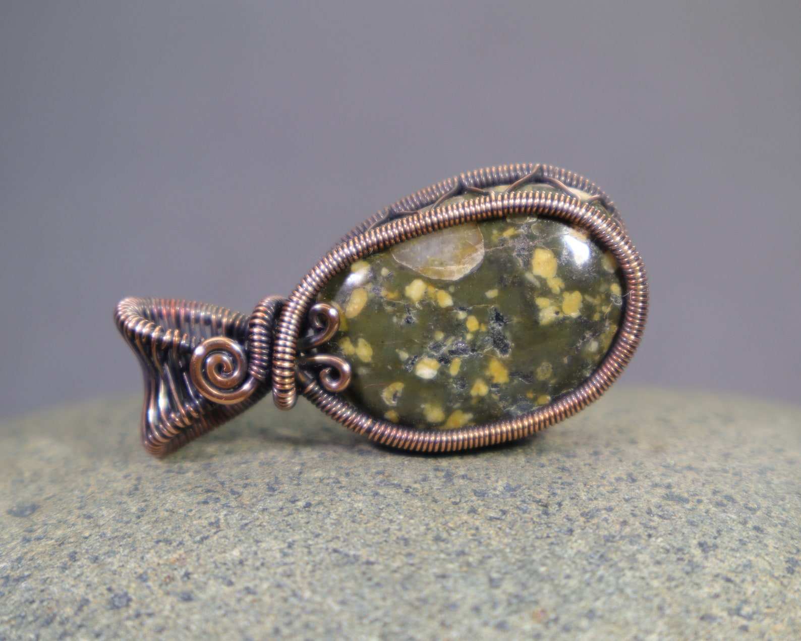 Green Jasper Pendant: Natural Washington State Jasper Gemstone - Etsy