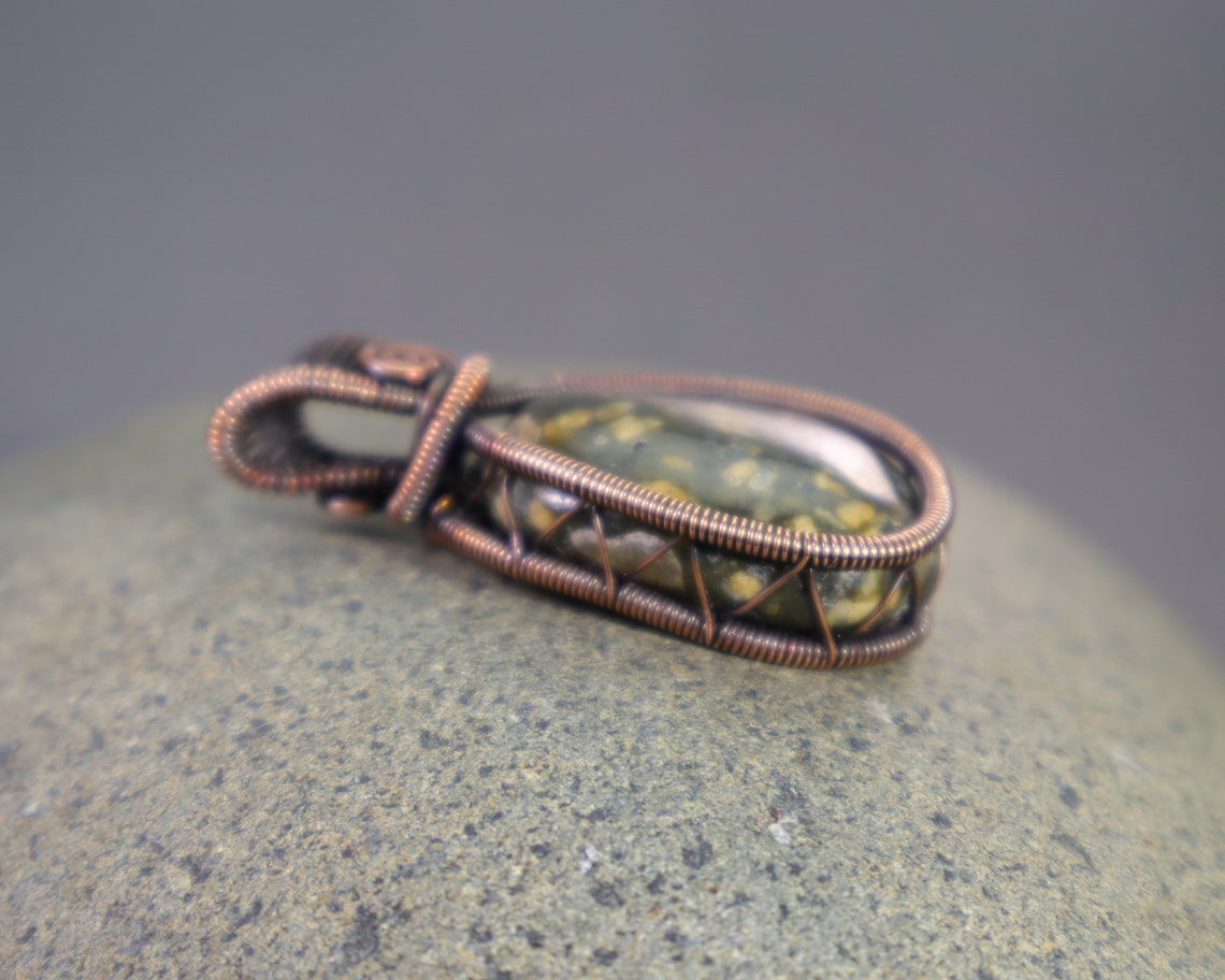 Green Jasper Pendant: Natural Washington State Jasper Gemstone | Etsy