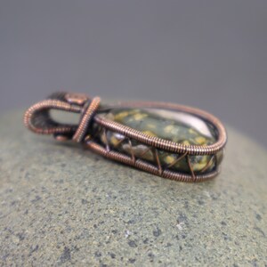 Green Jasper Pendant: Natural Washington State Jasper Gemstone Wire ...