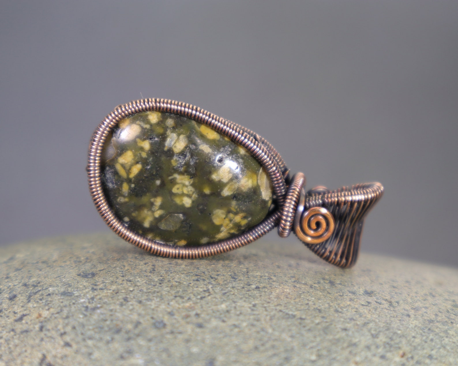 Green Jasper Pendant: Natural Washington State Jasper Gemstone - Etsy