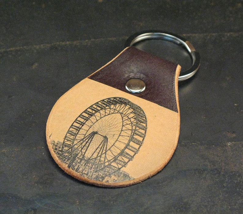 Keychain Ferris Wheel Leather - Etsy