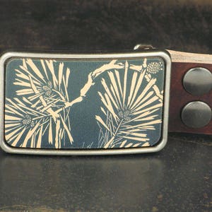 Pine Cone Tree Belt Buckle - Etsy