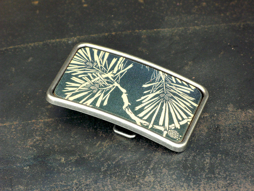 Pine Cone Tree Belt Buckle - Etsy