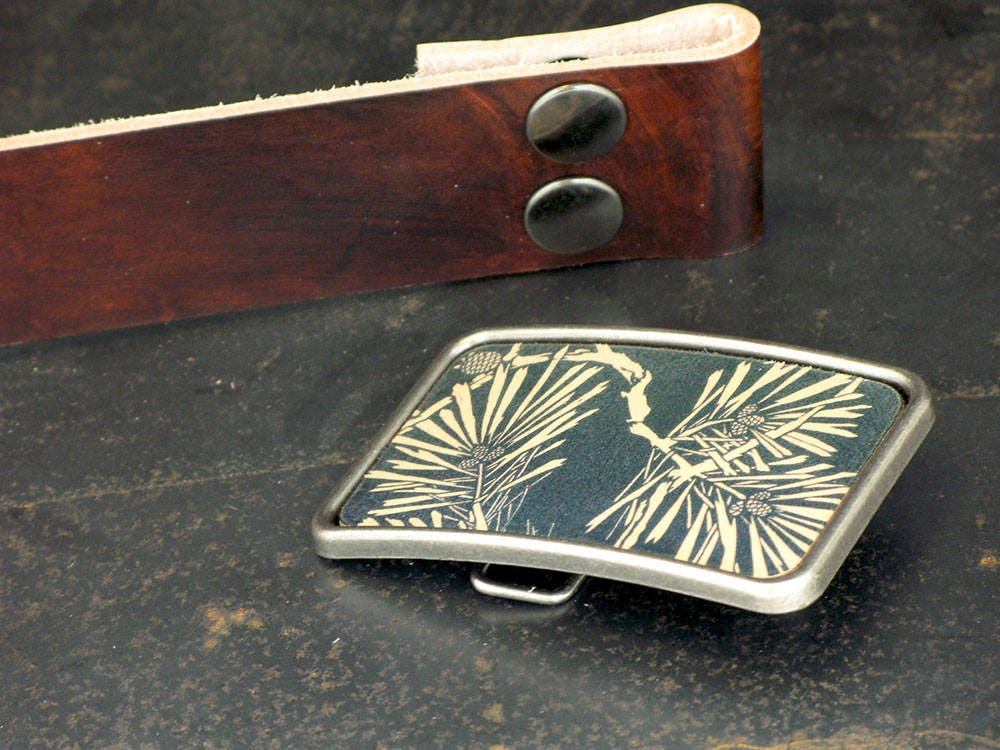 Pine Cone Tree Belt Buckle - Etsy