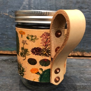 Cactus Succulent Leather Mason Sleeve - Etsy