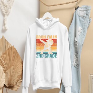 2nd Grade Student Team Dabbing Boy PNG Design - "bruh I'm Second Grade ...