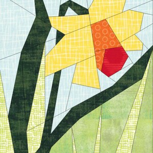Daffodil Foundation Piecing Pattern PDF - Etsy