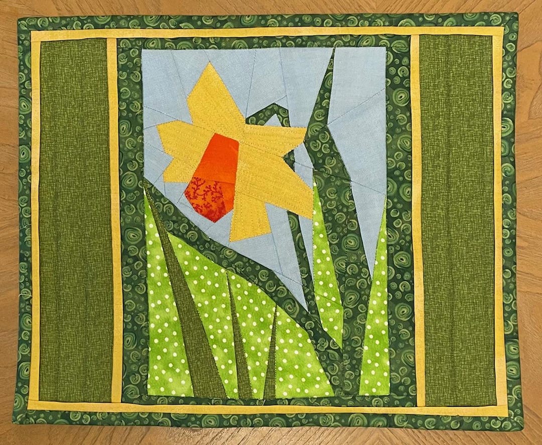 Daffodil Foundation Piecing Pattern - Etsy