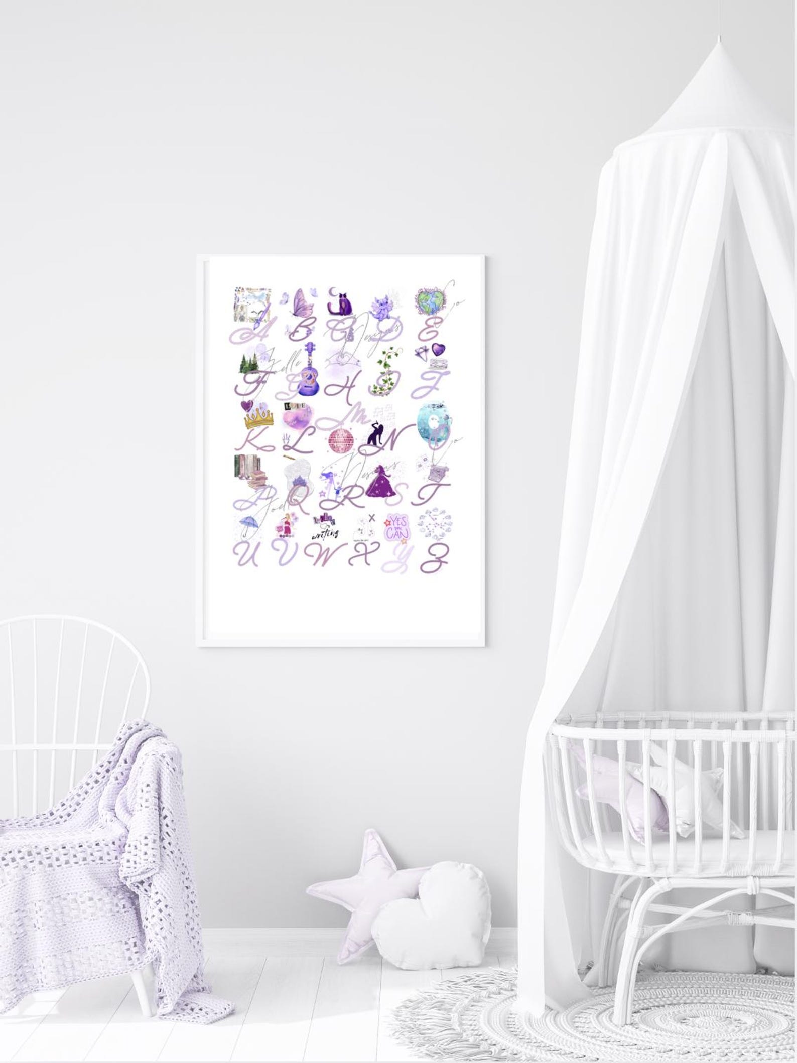 Alphabet Poster for Nursery Home Decor or Classroom-taylor Swift ...