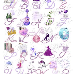 Alphabet Poster for Nursery Home Decor or Classroom-taylor Swift ...