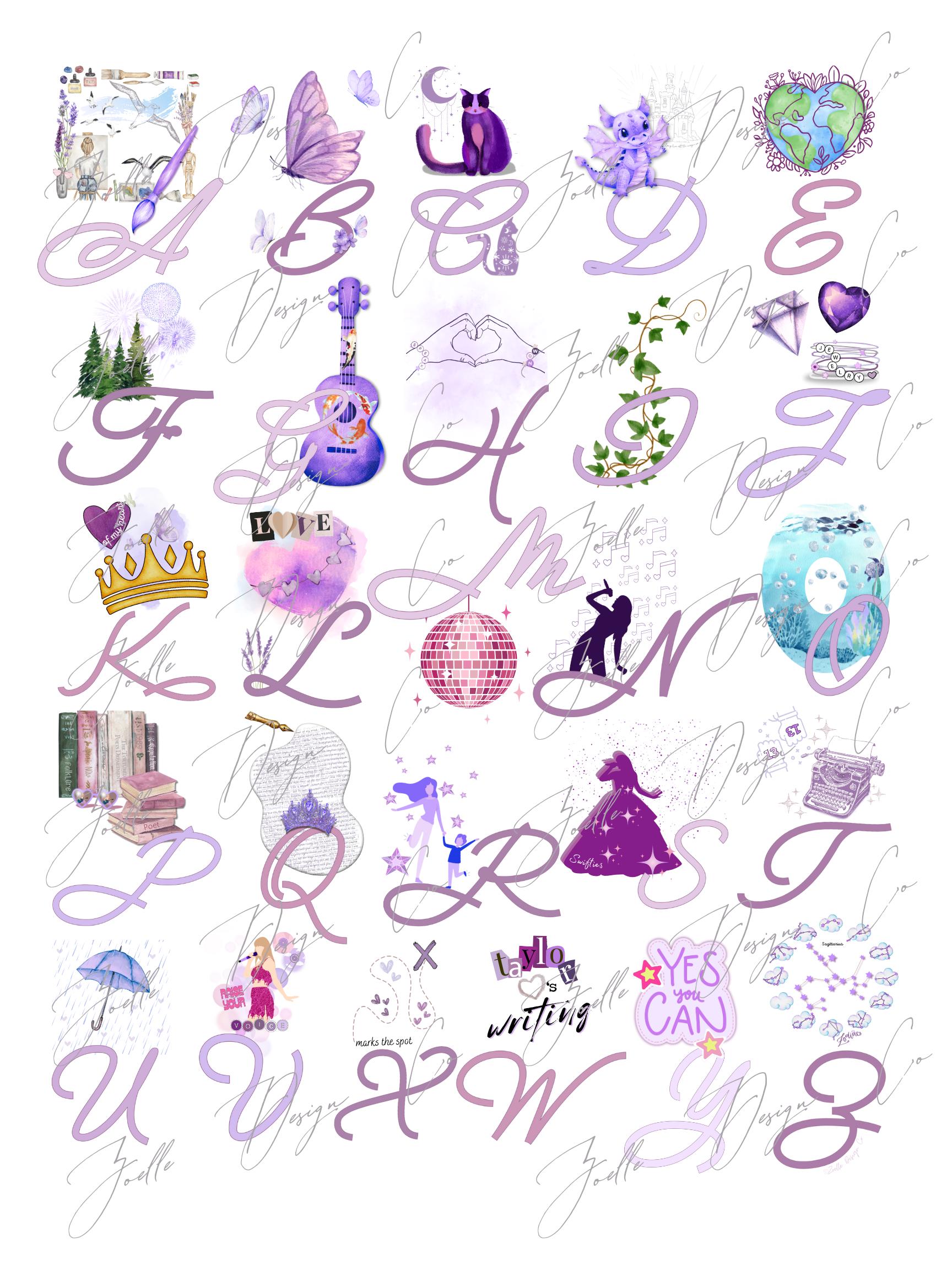 Alphabet Poster for Nursery Home Decor or Classroom-taylor Swift ...
