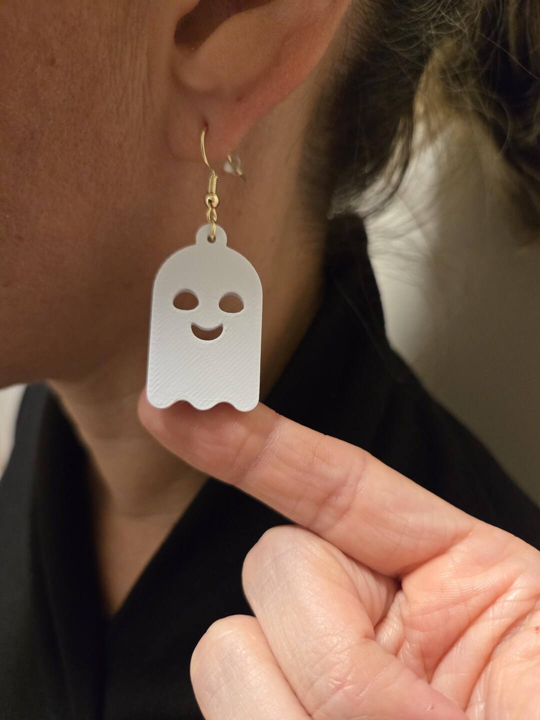 Ghost Earrings 3D Printed - Etsy