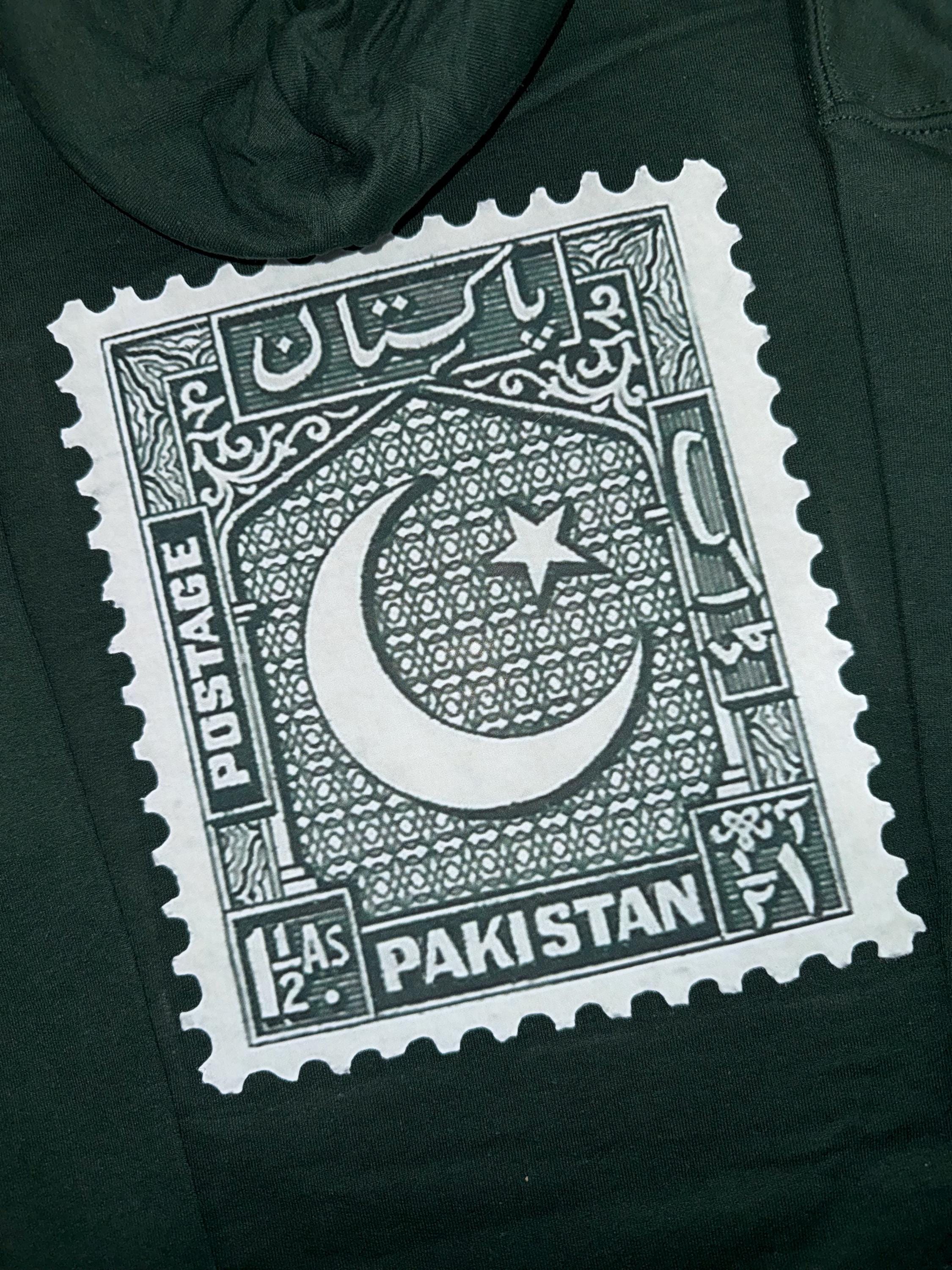 Pakistan Postage Stamp Hoodie: Unisex Pakistani Pride Clothing - Etsy
