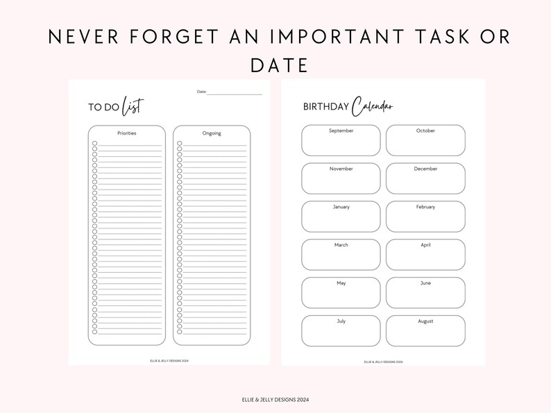 Undated Planner Bundle | Goodnotes Compatible Printable Planning ...