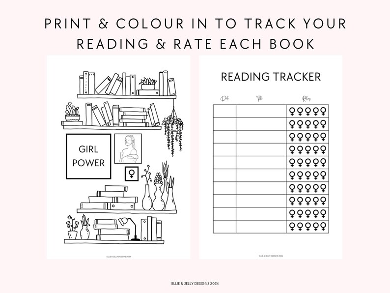 Reading Tracker Bundle & to Be Read List | Goodnotes Compatible ...