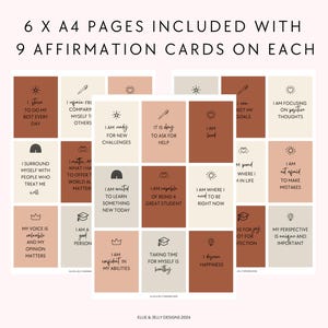 Printable Affirmation Cards for University & College Students ...