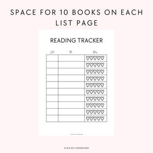 Reading Tracker & to Be Read List | Goodnotes Compatible Printable Book ...