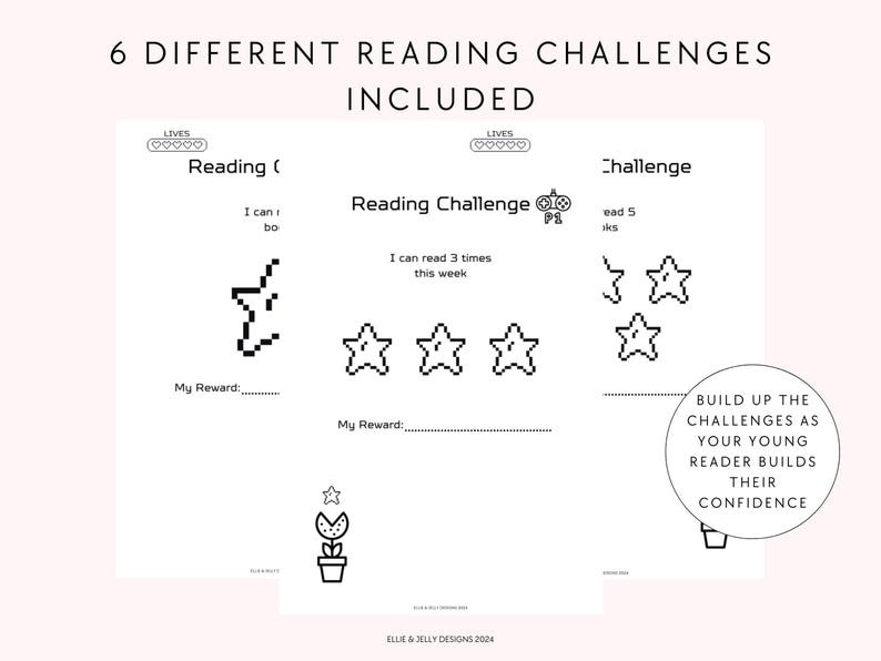 Kids Gaming Theme Reading Tracker | Book Challenge | Reading ...