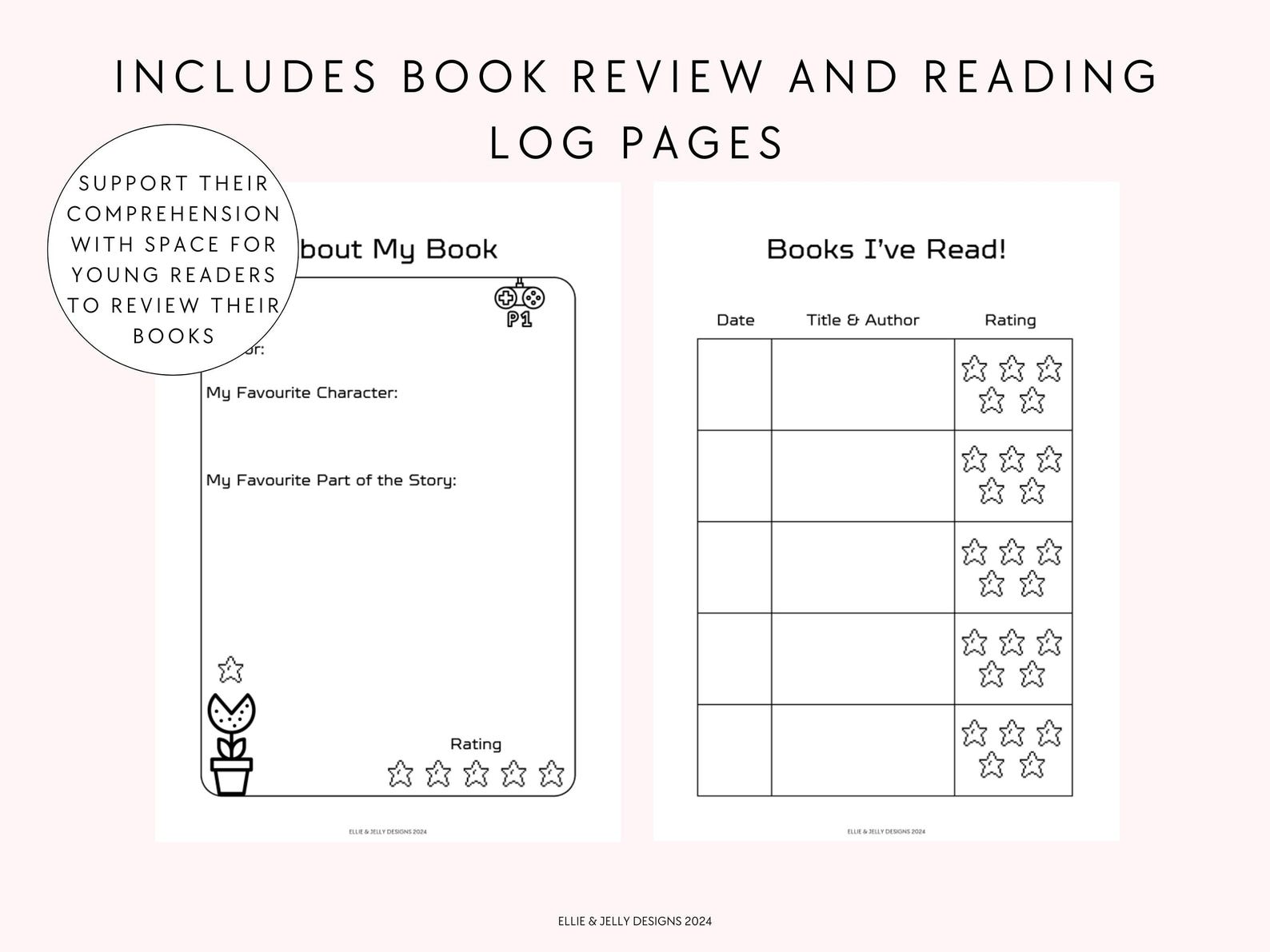 Kids Gaming Theme Reading Tracker | Book Challenge | Reading ...