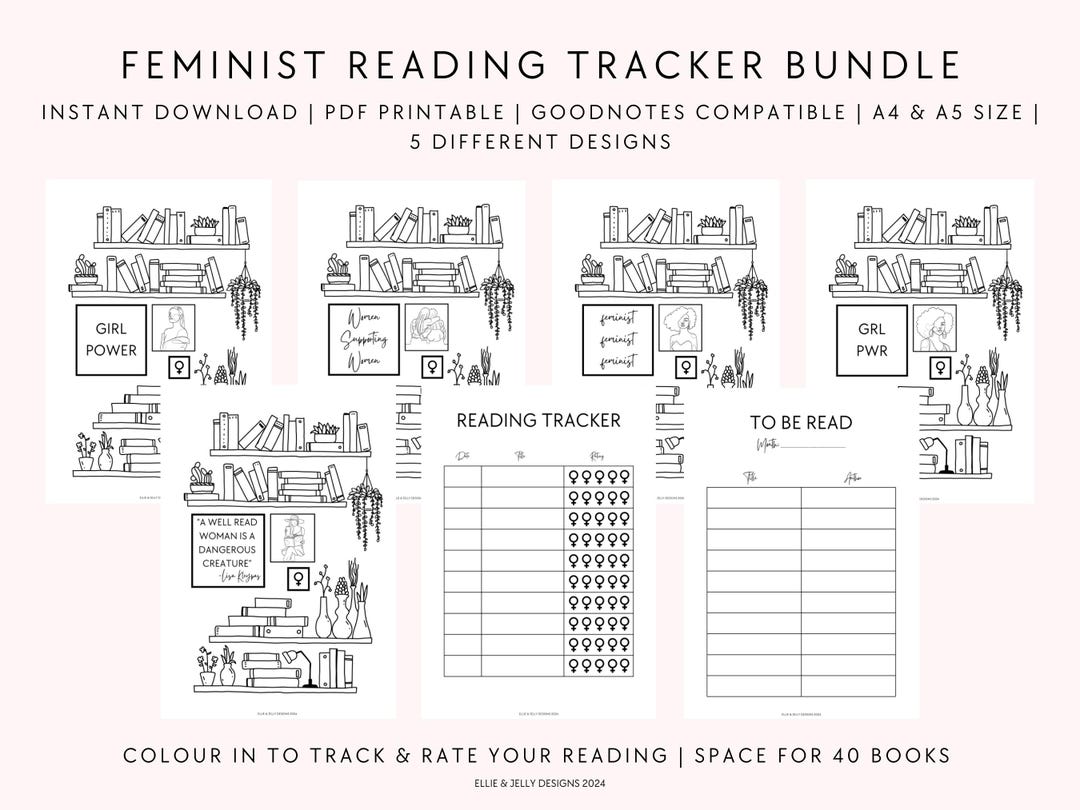 Reading Tracker Bundle & to Be Read List | Goodnotes Compatible ...
