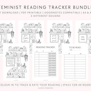 Reading Tracker Bundle & to Be Read List | Goodnotes Compatible ...