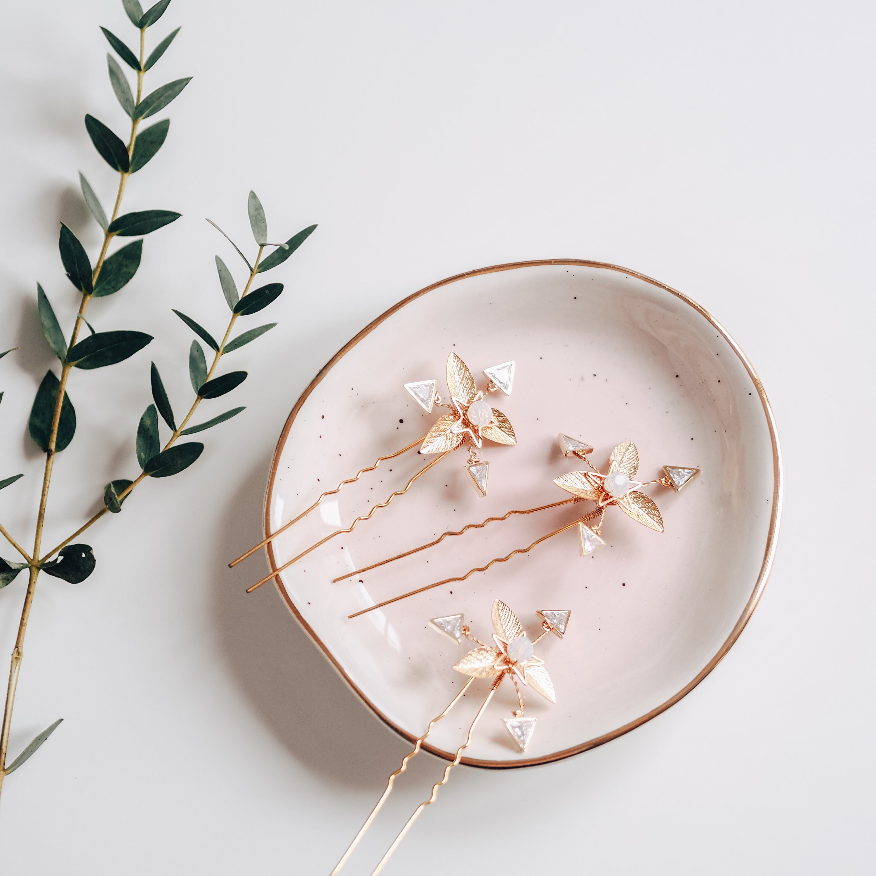 Gold Cosmic Bridal Hair Pins Opal Wedding Starry Night - Etsy