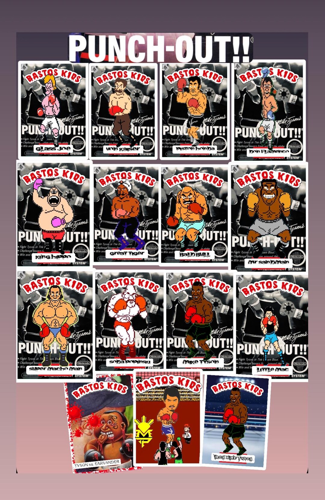 Mike Tyson’s Punch-out Set GPK - Etsy
