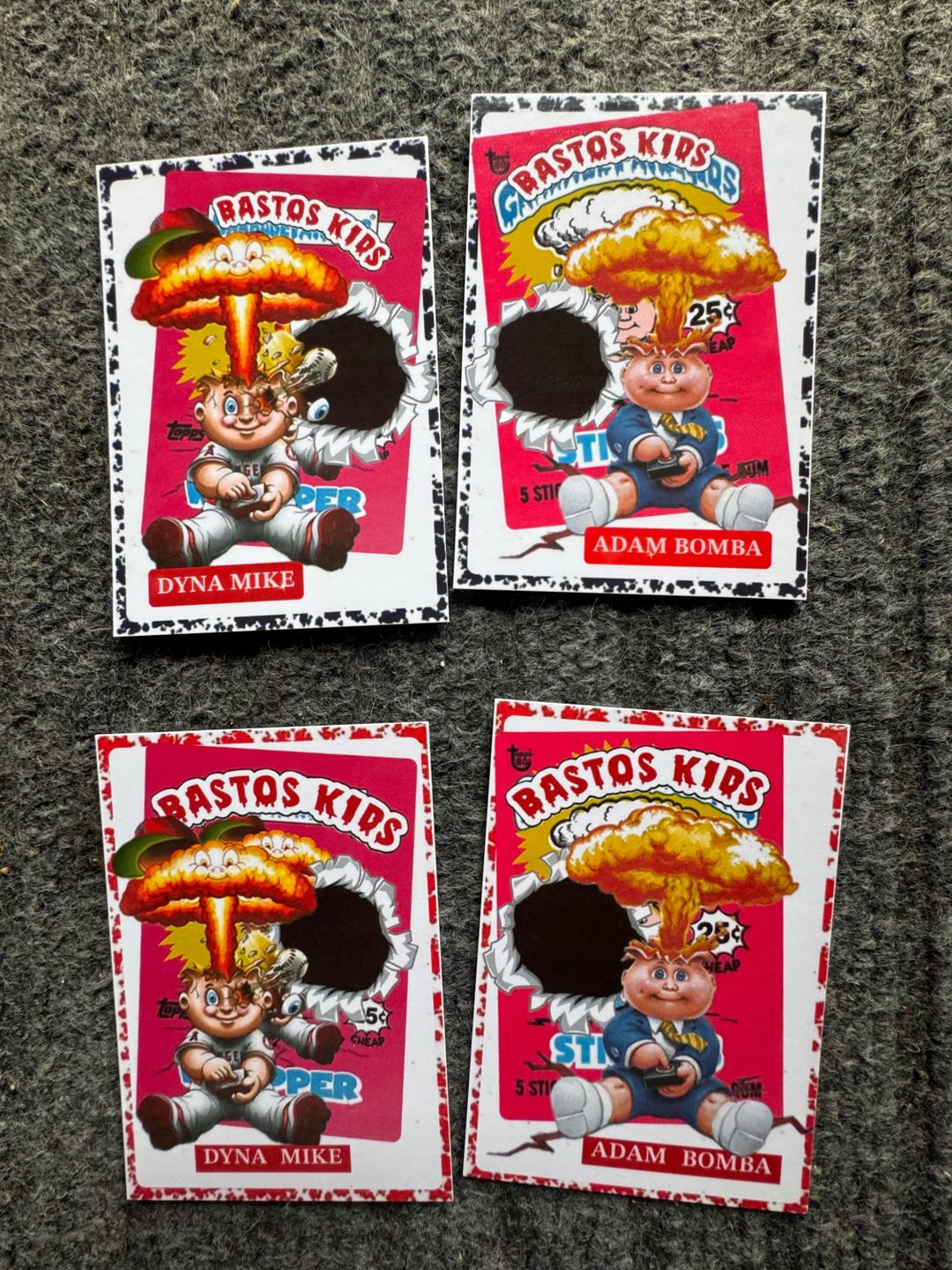 Mike Trout/adam Bomb “mind-blown” 2-card Set GPK - Etsy
