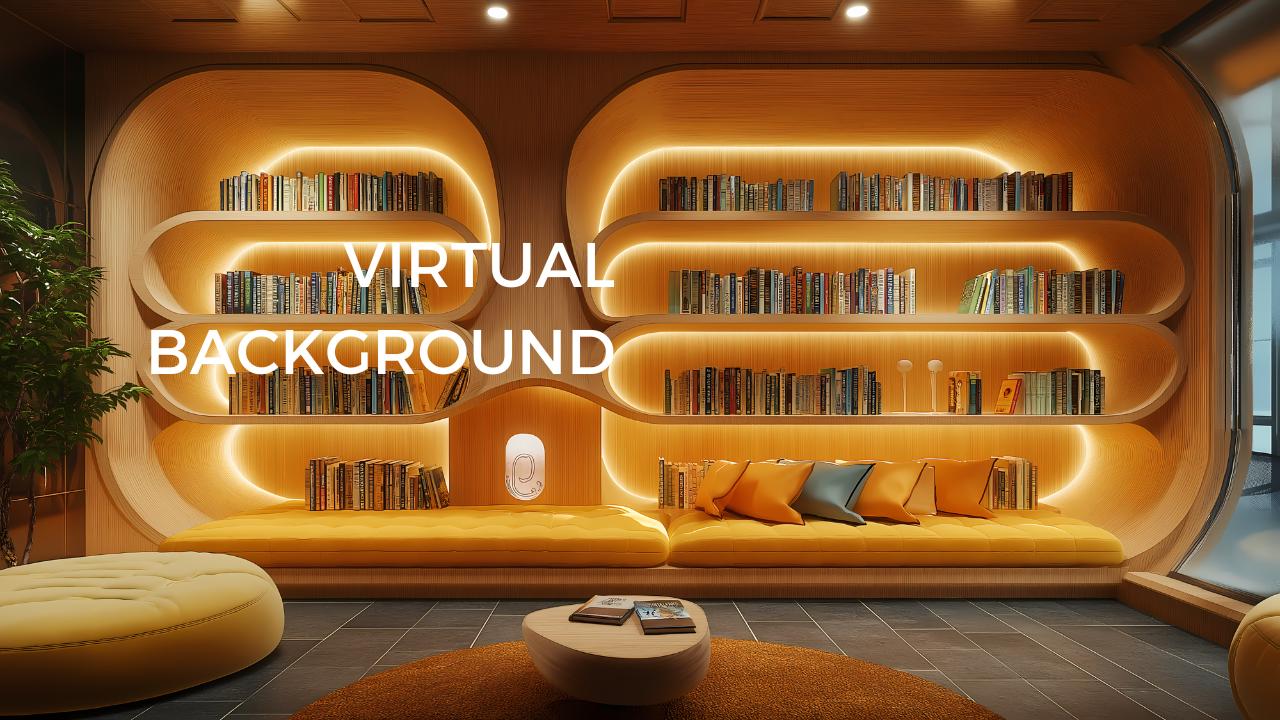 Virtual Backgrounds Home Office Decors Digital Backdrop Work From Home ...